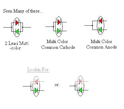 Looking for a specialty bi-color LED where the LEDs are in series and ...