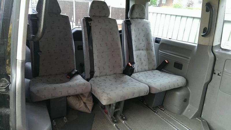 Unwin safety rails and seats (including 3 x flip up seats) + wheelchair ...